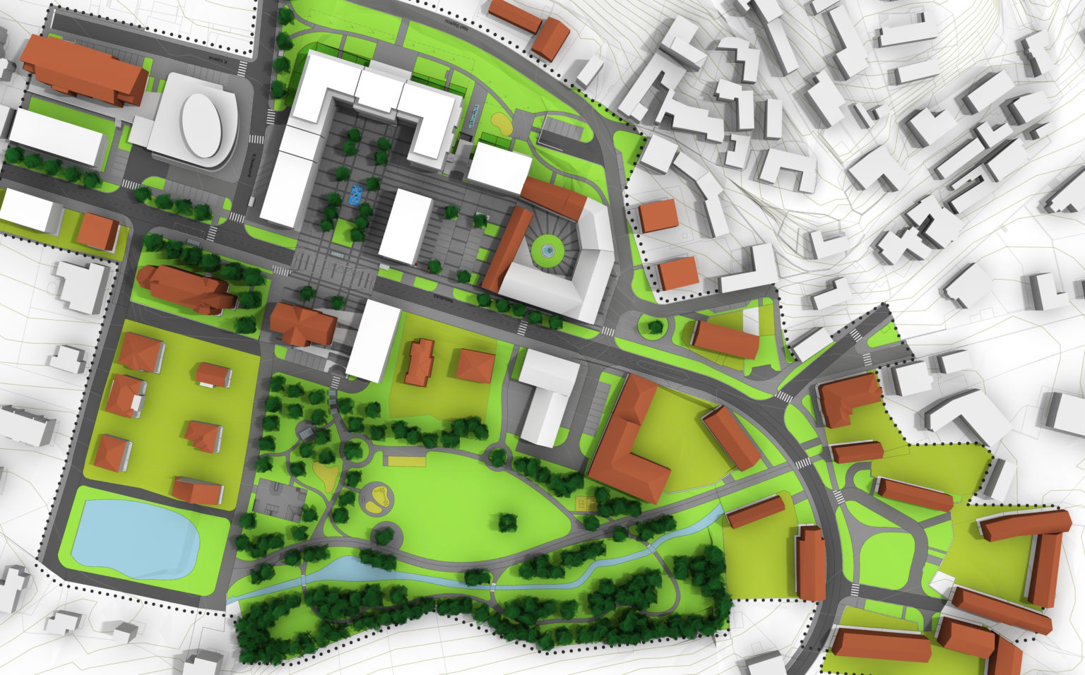 Land Development Rendering - The Land Development Site